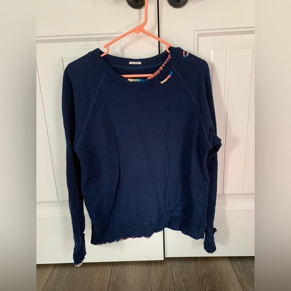MOTHER | Sweaters | Mother Sweater Navy With Stitching Details Size ...